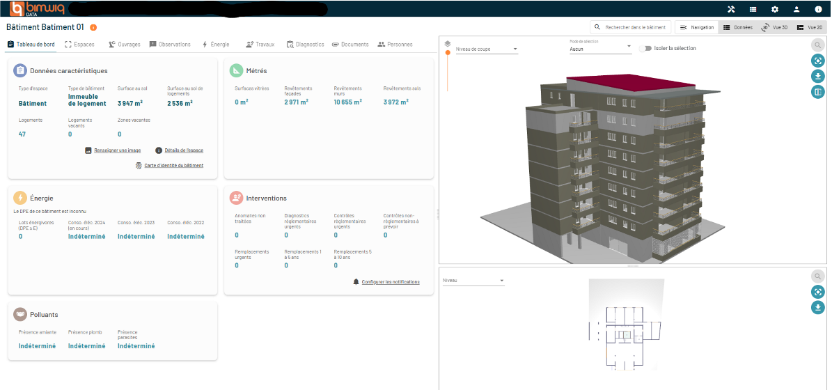 Fourniture & Mise en œuvre d’une plateforme BIM GEM en mode SAAS pour SEMSAMAR - bimwiq DATA